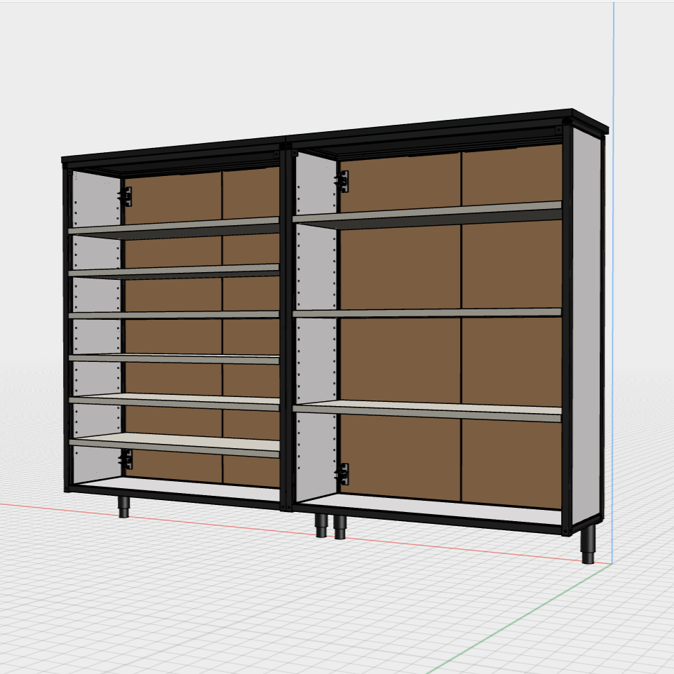 Twin Shoe Rack (Download) – The Aluminum Carpenter